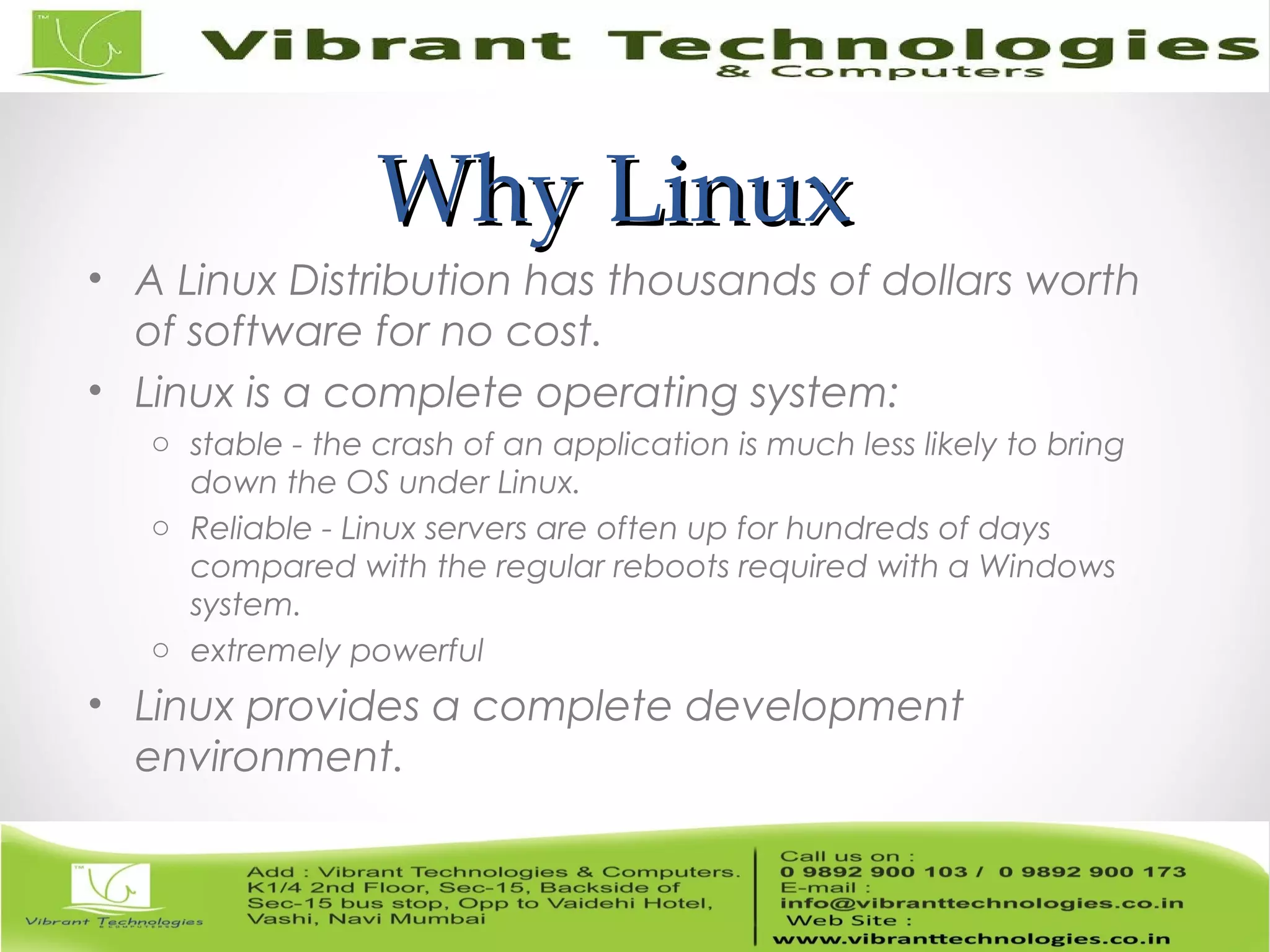 Linux - Introductions to Linux Operating System | PPT