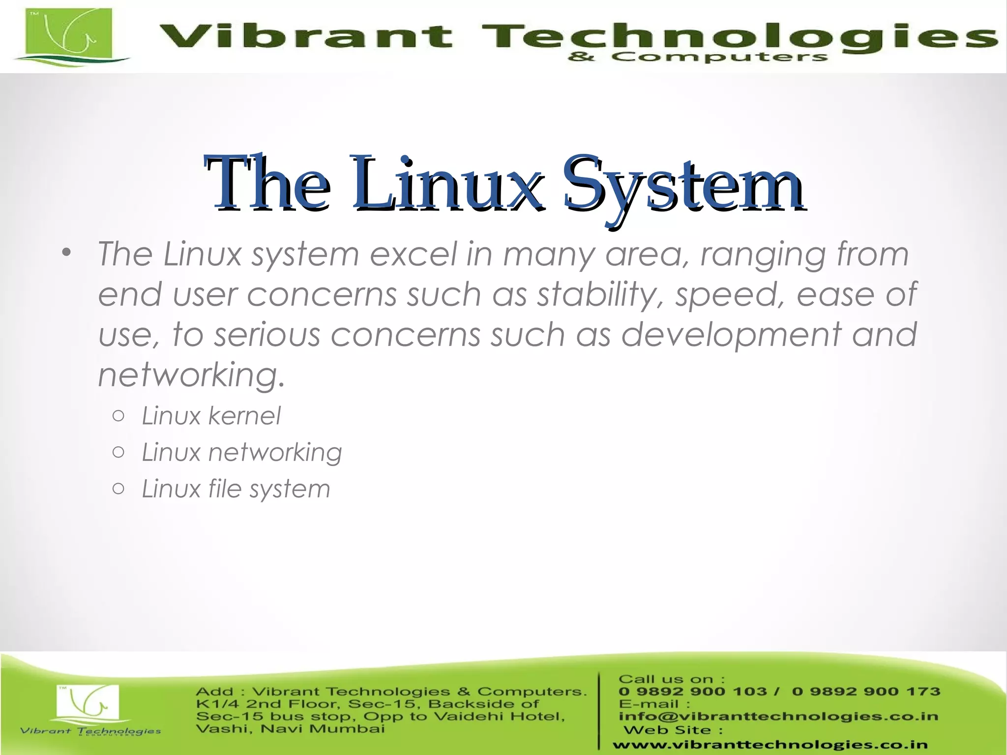 Linux - Introductions to Linux Operating System | PPT