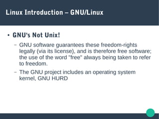 Linux Introduction - Yousefpour - Rahnema College | PPT