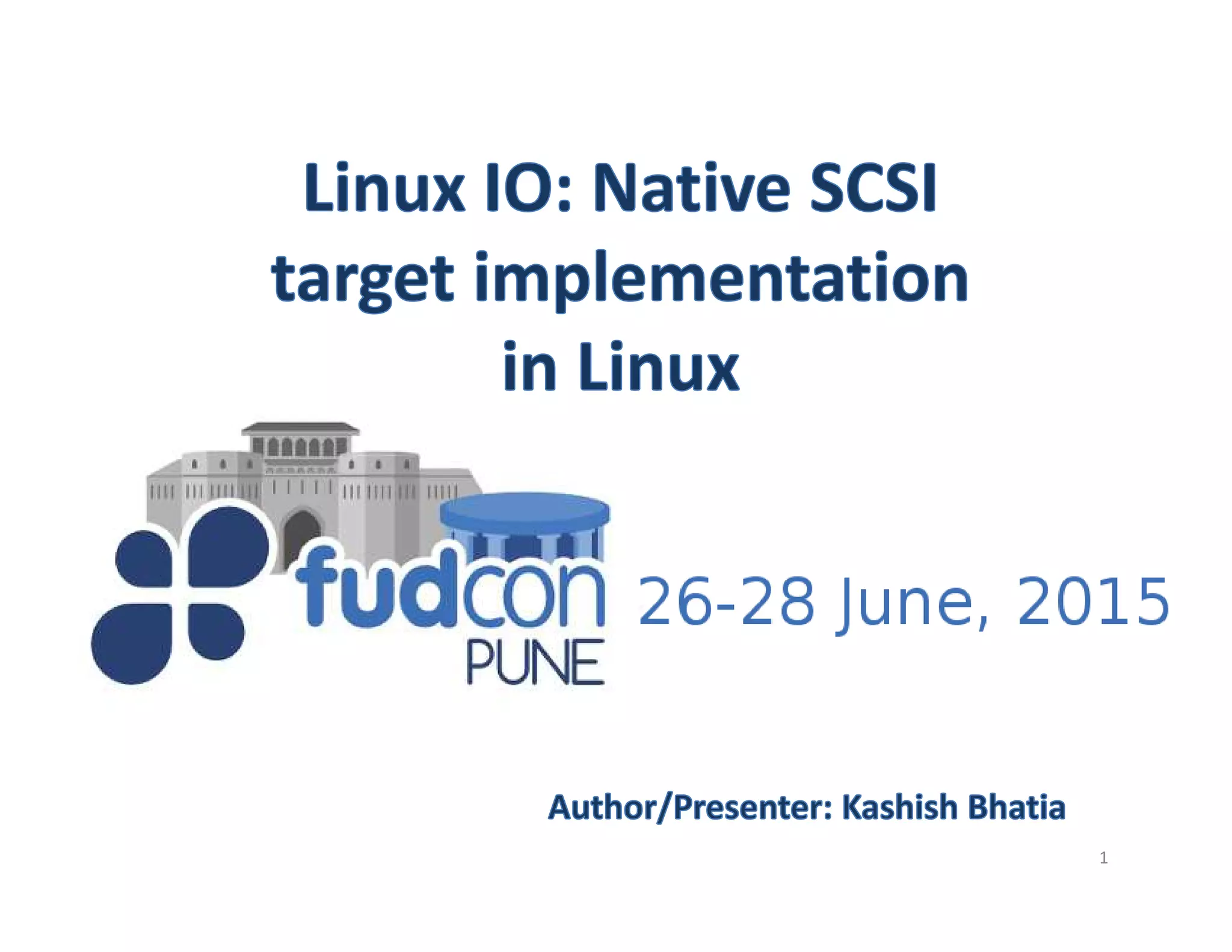 Linux io introduction-fudcon-2015-with-demo-slides | PPT