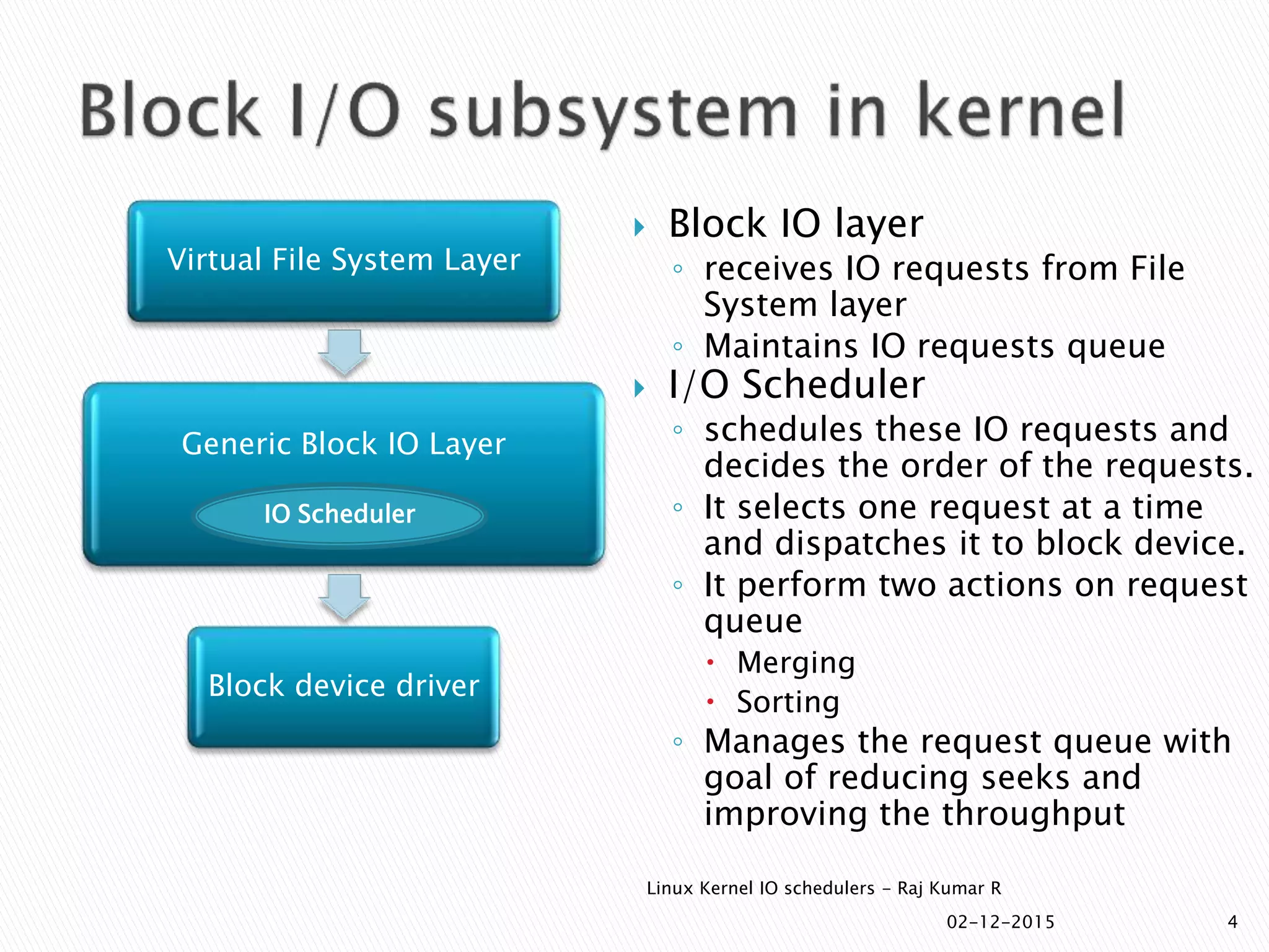 Linux Kernel I/O Schedulers | PPTX | Operating Systems | Computer Software and Applications