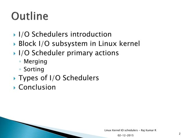 Linux Kernel I/O Schedulers | PPTX | Operating Systems | Computer ...