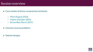 Linux IoT Botnet Wars and the lack of basic security hardening | PDF