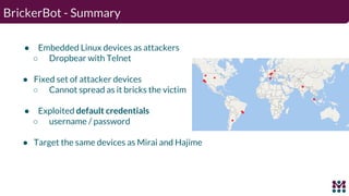 Linux IOT Botnet Wars and the Lack of Basic Security Hardening - OSCON 2018 | PPT