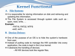 Linux kernel | PPTX