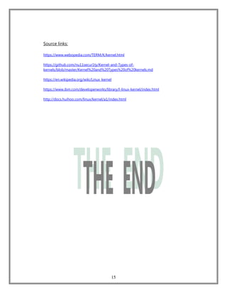 Linux kernel Architecture and Properties | PDF