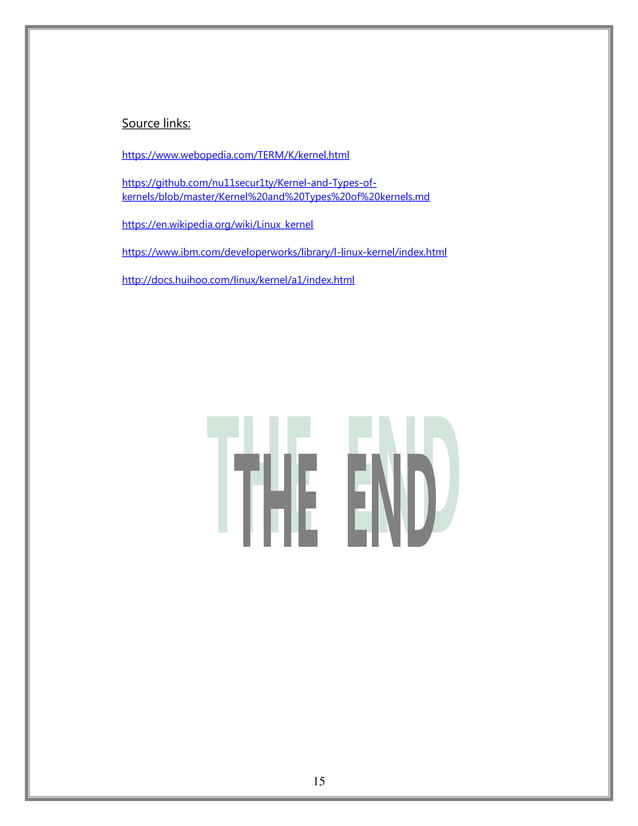 Linux kernel Architecture and Properties | PDF