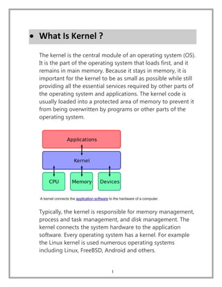 Linux kernel Architecture and Properties | PDF
