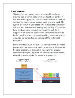 Linux kernel Architecture and Properties | PDF