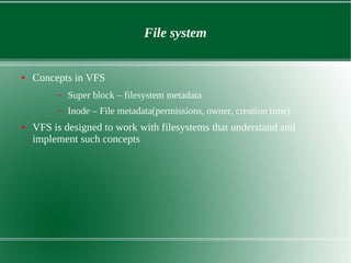Linux kernel architecture | PDF