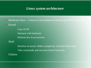 Linux kernel architecture | PDF