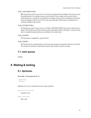 Linux kernel driver tutorial vorlesung | PDF