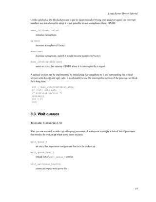 Linux kernel driver tutorial vorlesung | PDF