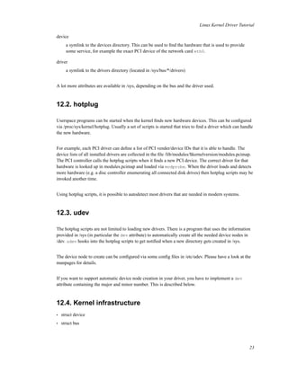 Linux kernel driver tutorial vorlesung | PDF