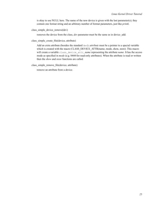 Linux kernel driver tutorial vorlesung | PDF