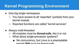 Linux kernel modules | PDF