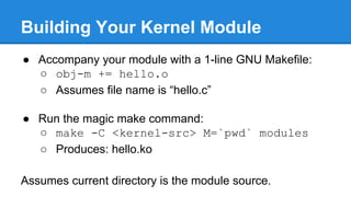 Linux Kernel Modules | Pdf