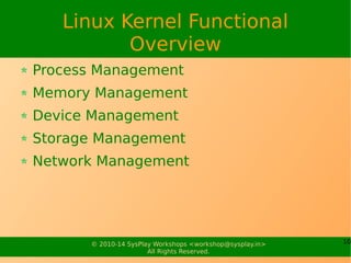 Linux Kernel Overview | PDF