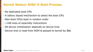 Linux kernel status in RISC-V | PPT