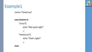 Control flow and related shell cripts | PPT