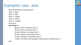 Control flow and related shell cripts | PPT