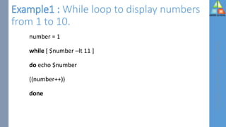 Control flow and related shell cripts | PPT