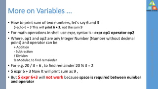 Control flow and related shell cripts | PPT