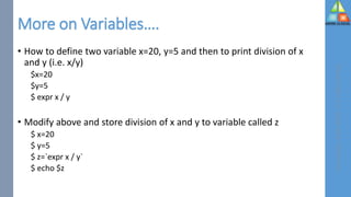 Control flow and related shell cripts | PPT
