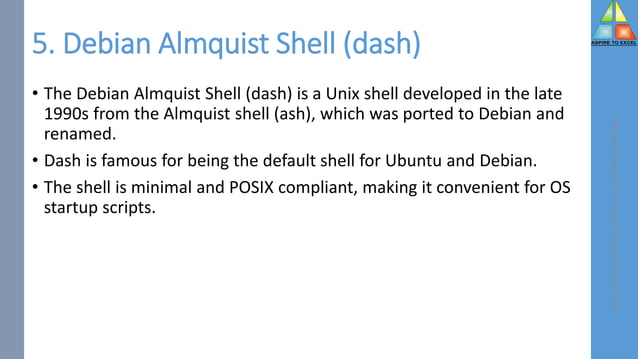 Types Of Linux Shells Pdf Operating Systems Computer Software And