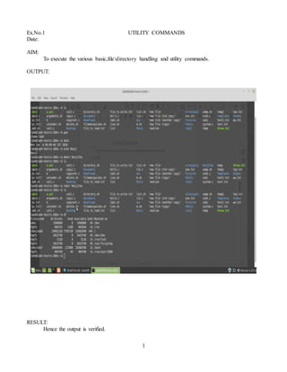 Linux Lab Manual.doc | Operating Systems | Computer Software and Applications
