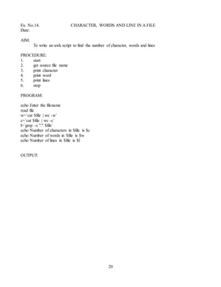 Linux Lab Manual.doc | Operating Systems | Computer Software and Applications