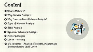 Linux Malware Analysis using Limon Sandbox | PPT