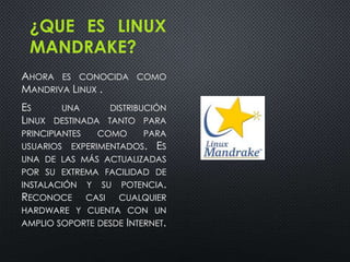 Linux mandrake | PPTX
