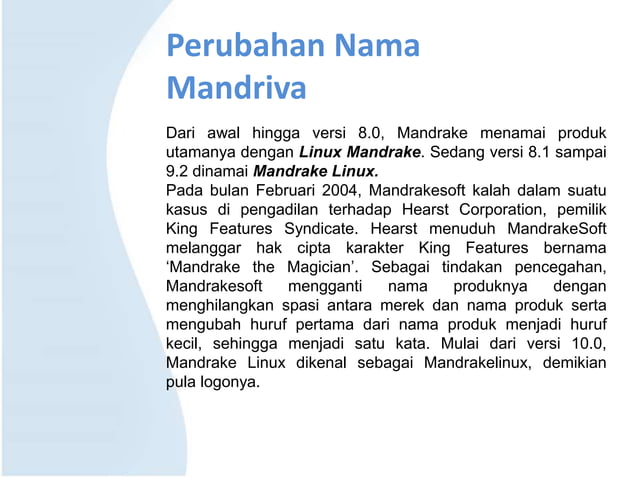 Linux mandriva | PPTX