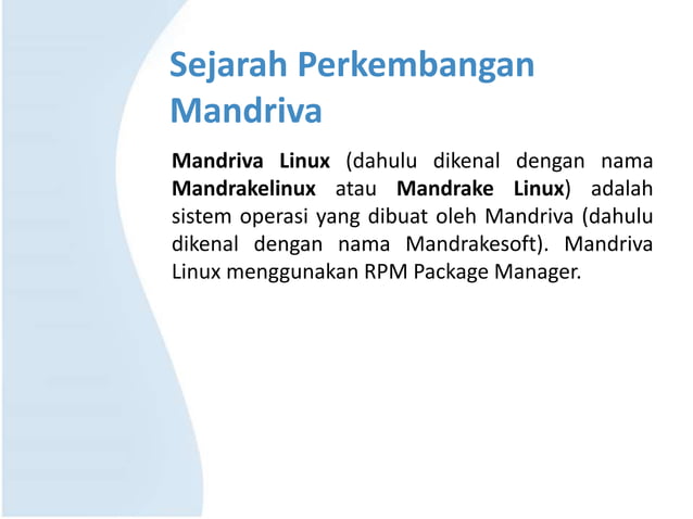 Linux mandriva | PPT