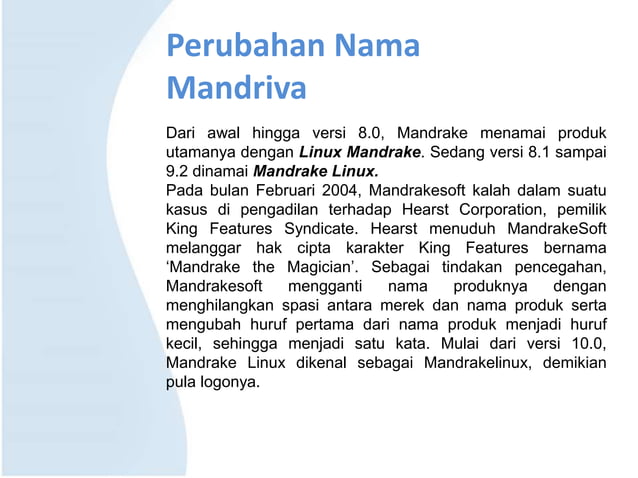 Linux mandriva | PPT