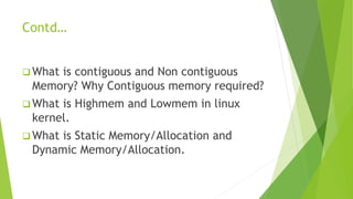 Linux Memory Management with CMA (Contiguous Memory Allocator) | PPTX | Operating Systems ...