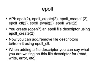 Linux multiplexing | ODP | Operating Systems | Computer Software and Applications