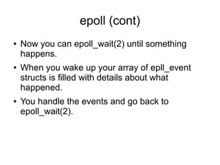 Linux multiplexing | ODP | Operating Systems | Computer Software and Applications
