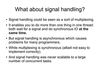 Linux multiplexing | ODP | Operating Systems | Computer Software and Applications