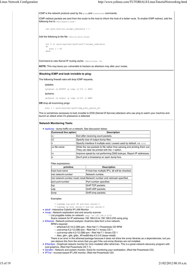 Linux Network Configuration Pdf