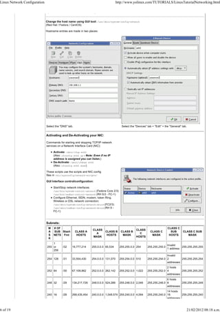 Linux network configuration | PDF