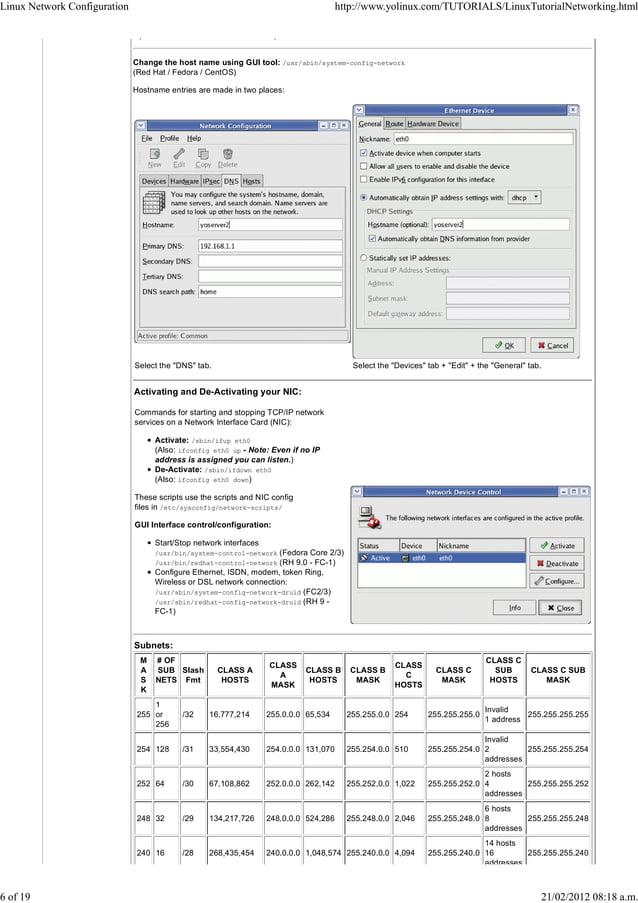 Linux Network Configuration Pdf