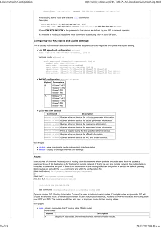 Linux network configuration | PDF