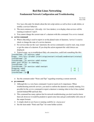 Linux networking | PDF | Operating Systems | Computer Software and Applications