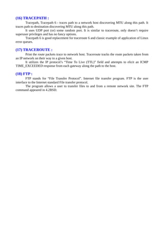 Linuxnetworkingcommands | PDF