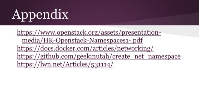 Linux network namespaces | PPT