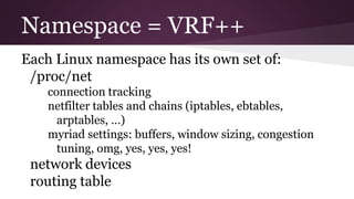 Linux network namespaces | PPT