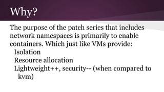 Linux network namespaces | PPT