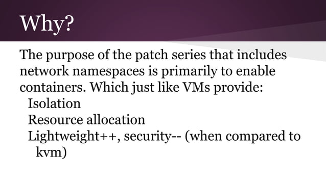 Linux network namespaces | PPT